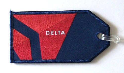 [Delta Air Lines Embroidered Luggage Tag] | Flight Attendant Shop