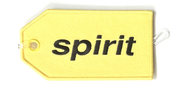 [Spirit Airlines Embroidered Luggage Tag] | Flight Attendant Shop