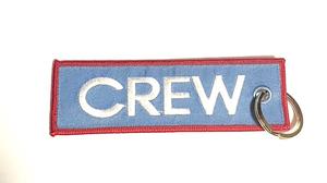 [CREW Embroidered Key Ring Banner] | Flight Attendant Shop